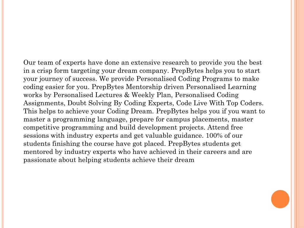 Ppt Learn Programming Online Online Programming Practice Prepbytes Powerpoint Presentation