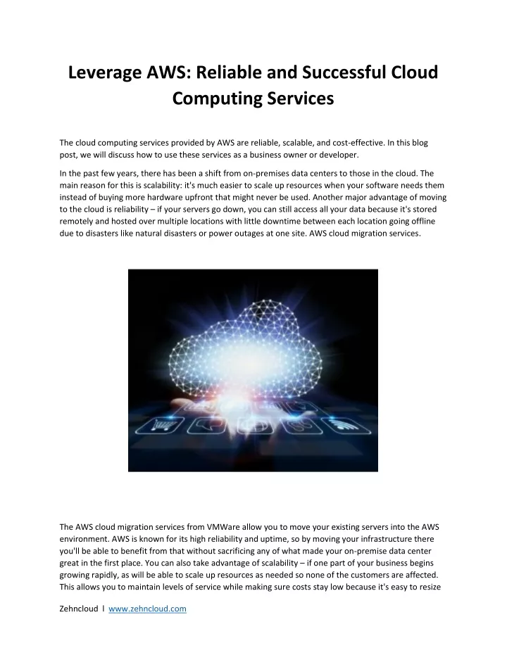 PPT - Leverage AWS_Reliable and Successful Cloud Computing Services ... PPT - Leverage AWS_Reliable and Successful Cloud Computing Services ...