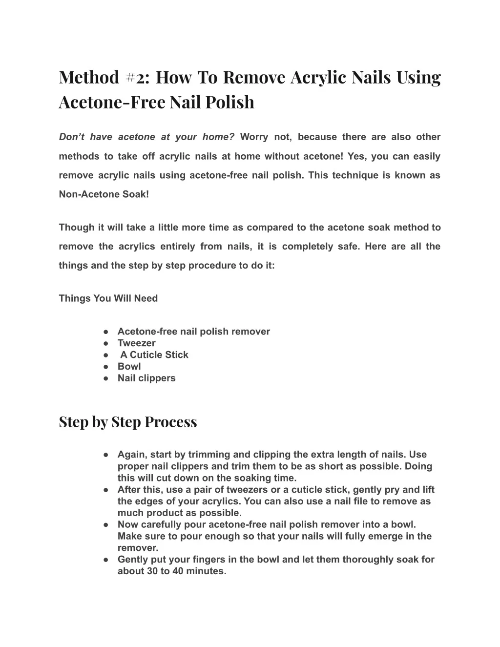 PPT - 3 Easy & Quick Ways to Take Off Acrylic Nails at Home PowerPoint ...