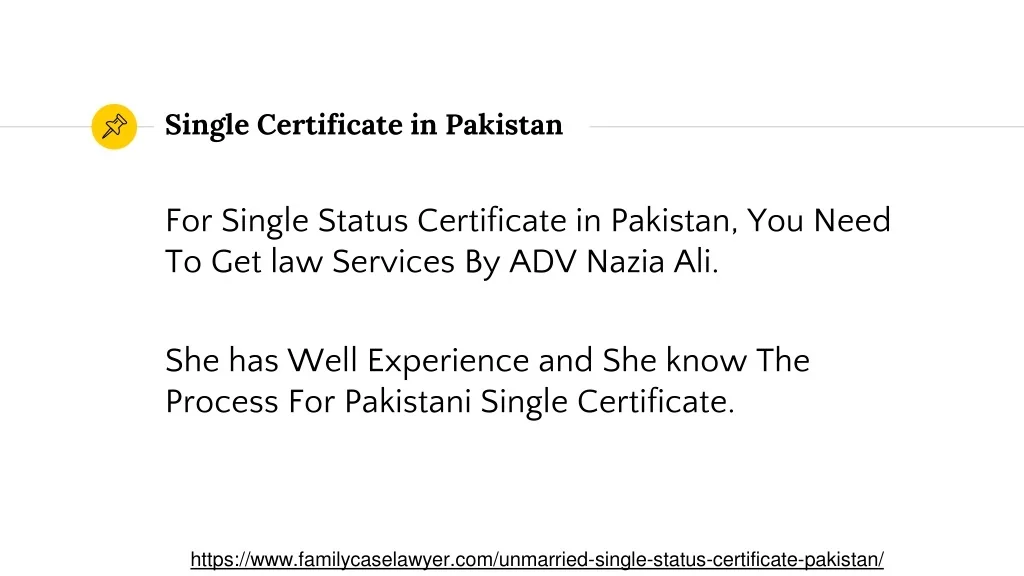 PPT - Get Help In Pakistani Single Certificate By Top Female Lawyer ...