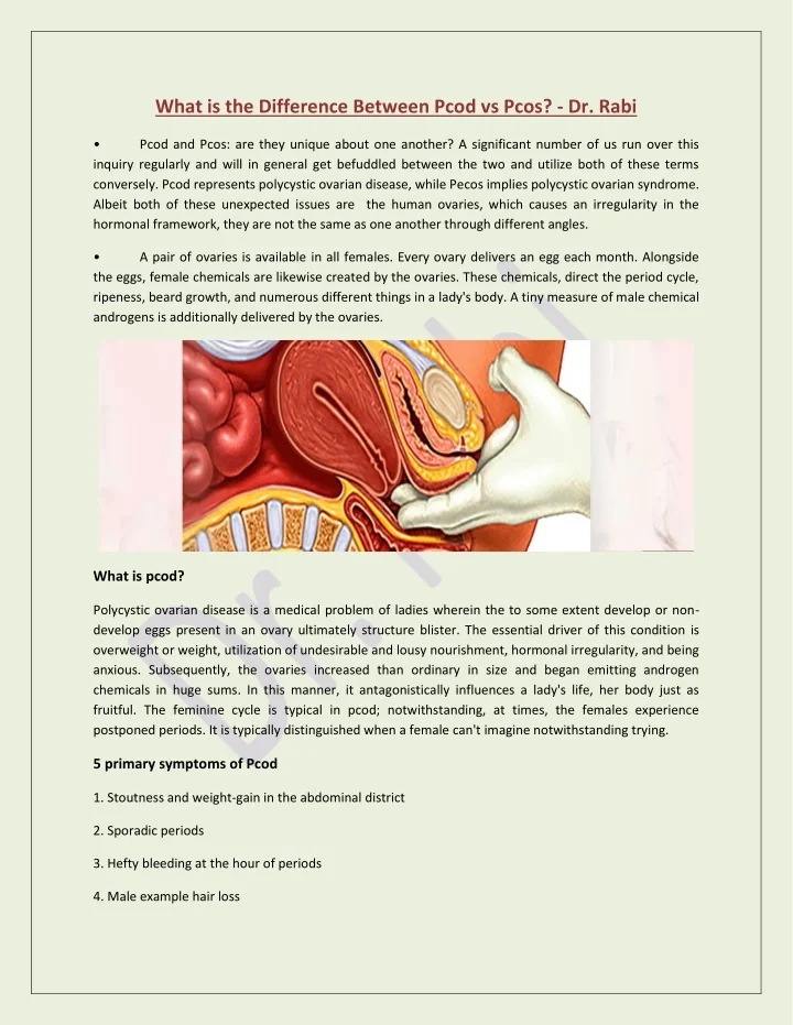PPT - What is Difference between PCOD vs PCOS-converted PowerPoint Presentation - ID:10847603