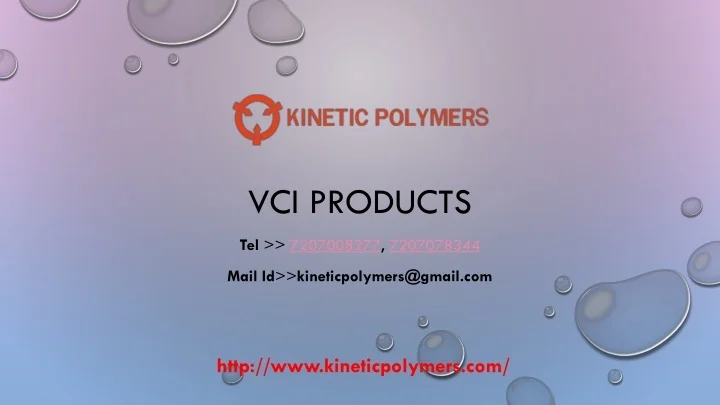 PPT - VCI Products PowerPoint Presentation, free download - ID:10849667
