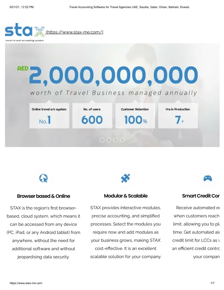 PPT - STAX - Accounting Software for Tour and Travel Business ...