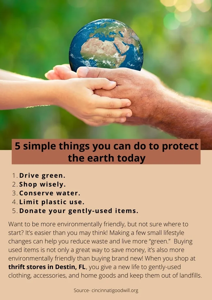 PPT - 5 simple things you can do to protect the earth today PowerPoint ...
