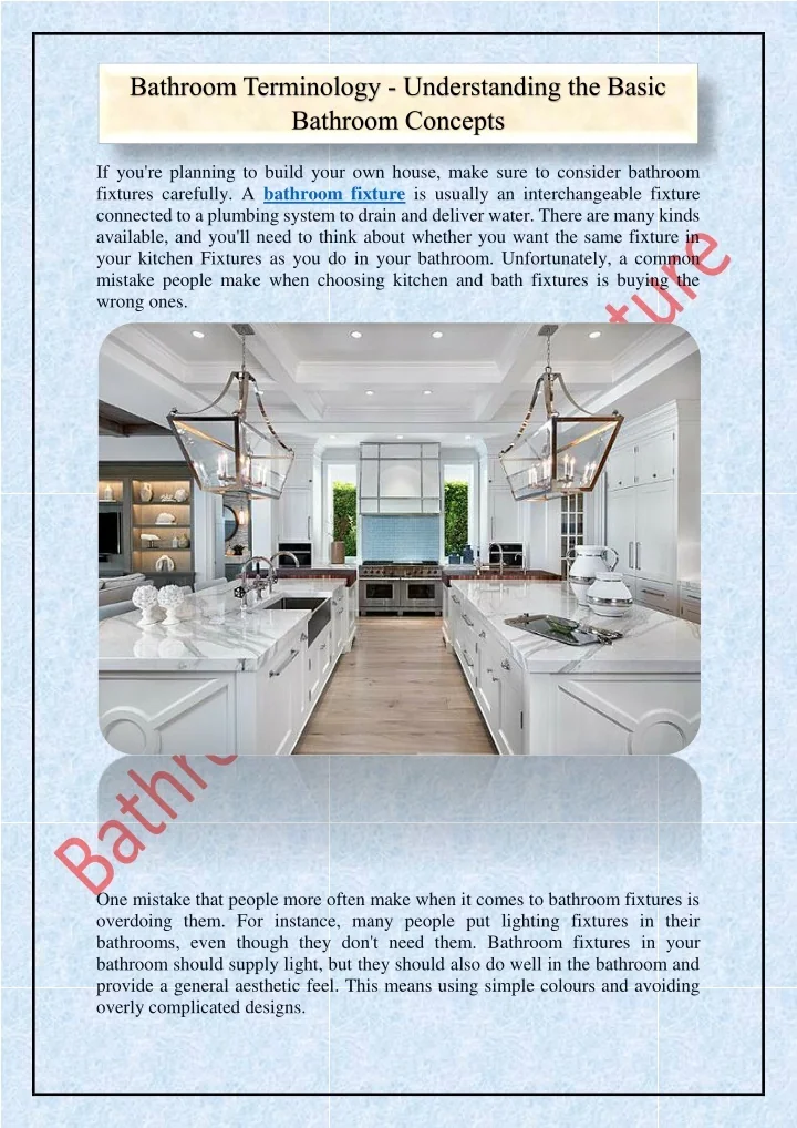 PPT - Bathroom Terminology - Understanding the Basic Bathroom Concepts ...