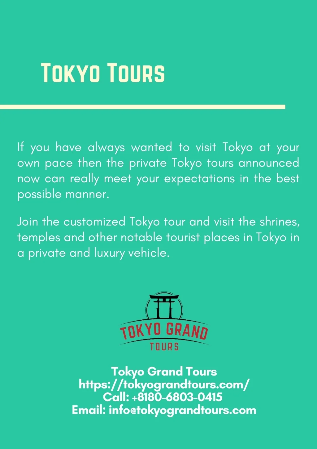 PPT - Tokyo Grand Tours PowerPoint Presentation, free download - ID ...