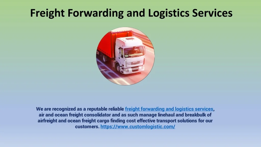 PPT - Top Logistics Services Companies In Australia PowerPoint ...