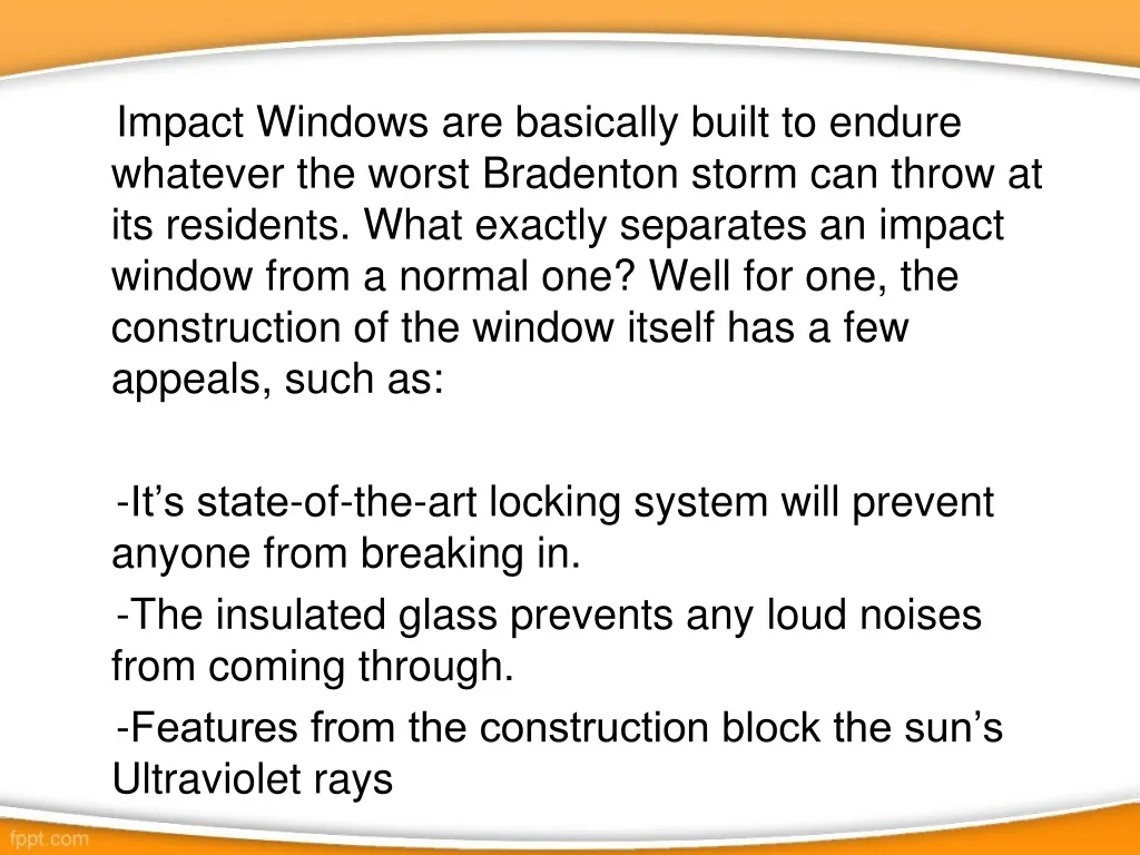 PPT - The Importance of Impact Windows in Bradenton PowerPoint ...