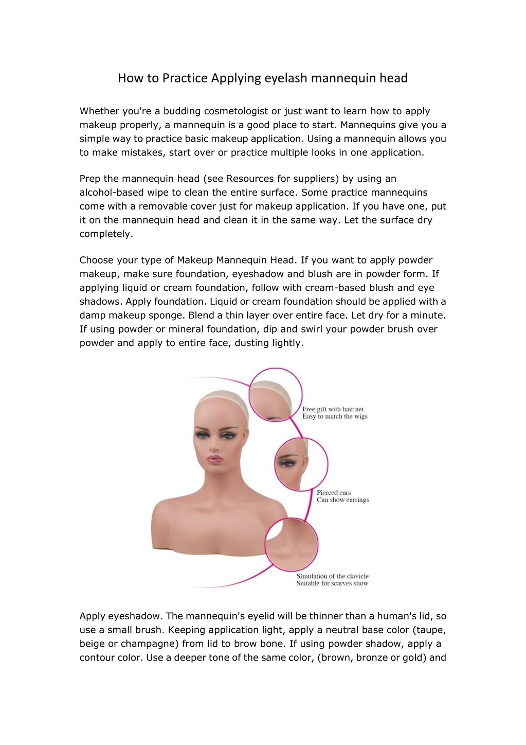 PPT - How to Practice Applying eyelash mannequin head PowerPoint ...