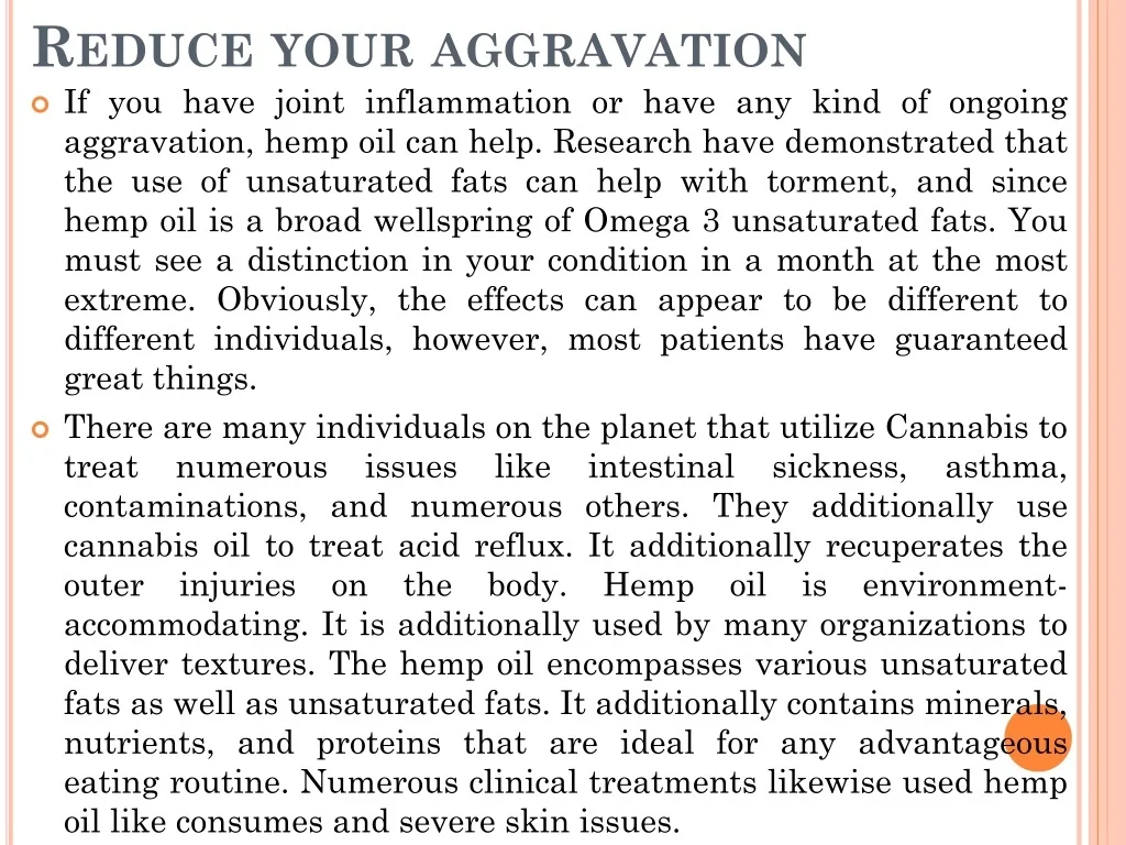 PPT - Five Incredible Health Benefits And Uses of Hemp Oil PowerPoint ...