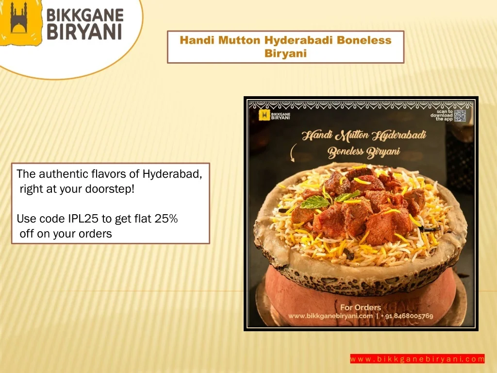 PPT - What’s your Favourite Biryani - Bikkgane Biryani PowerPoint ...
