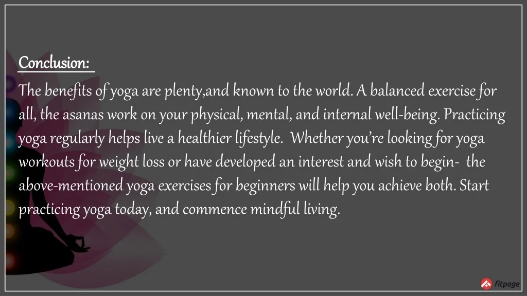 PPT - Best Yoga Asanas For Weight Loss PowerPoint Presentation, free ...