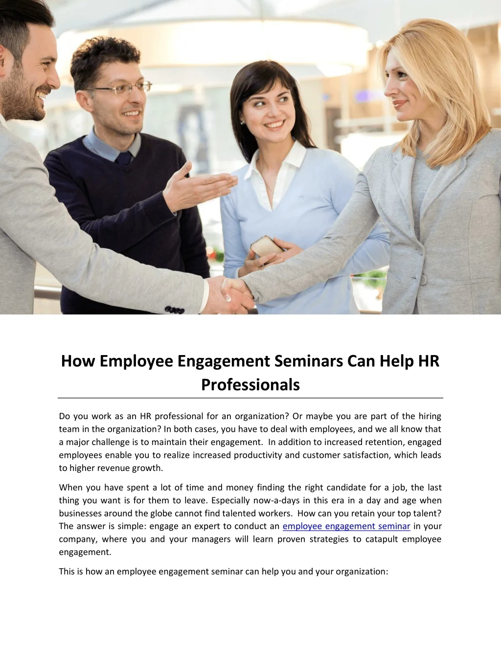 PPT - How Employee Engagement Seminars Can Help HR Professionals ...