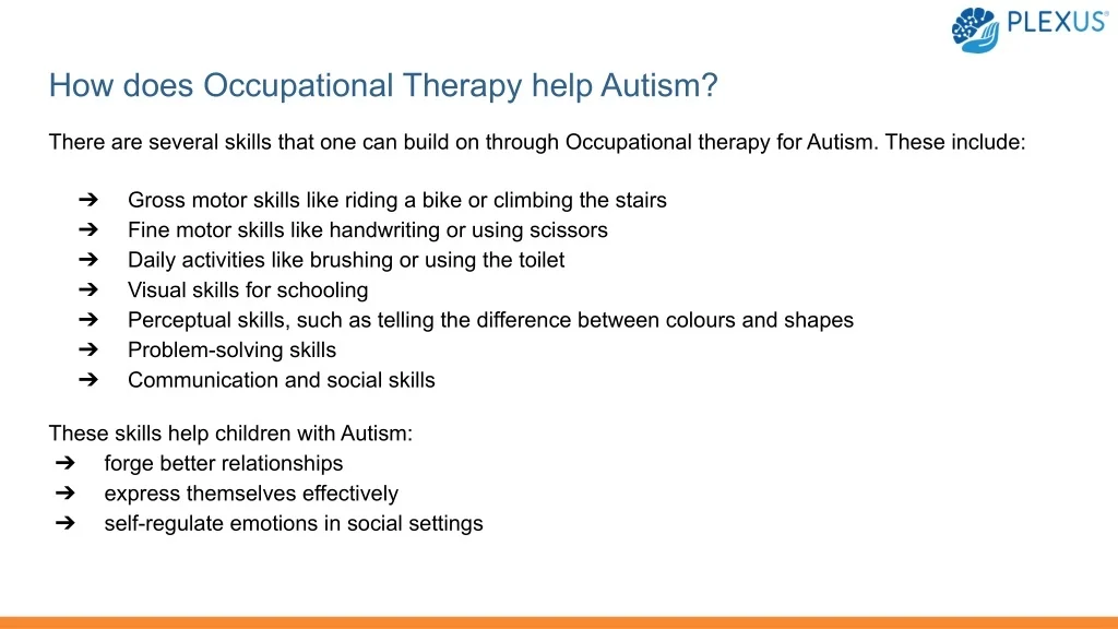 PPT Occupational Therapy For Autism How It Can Help PowerPoint