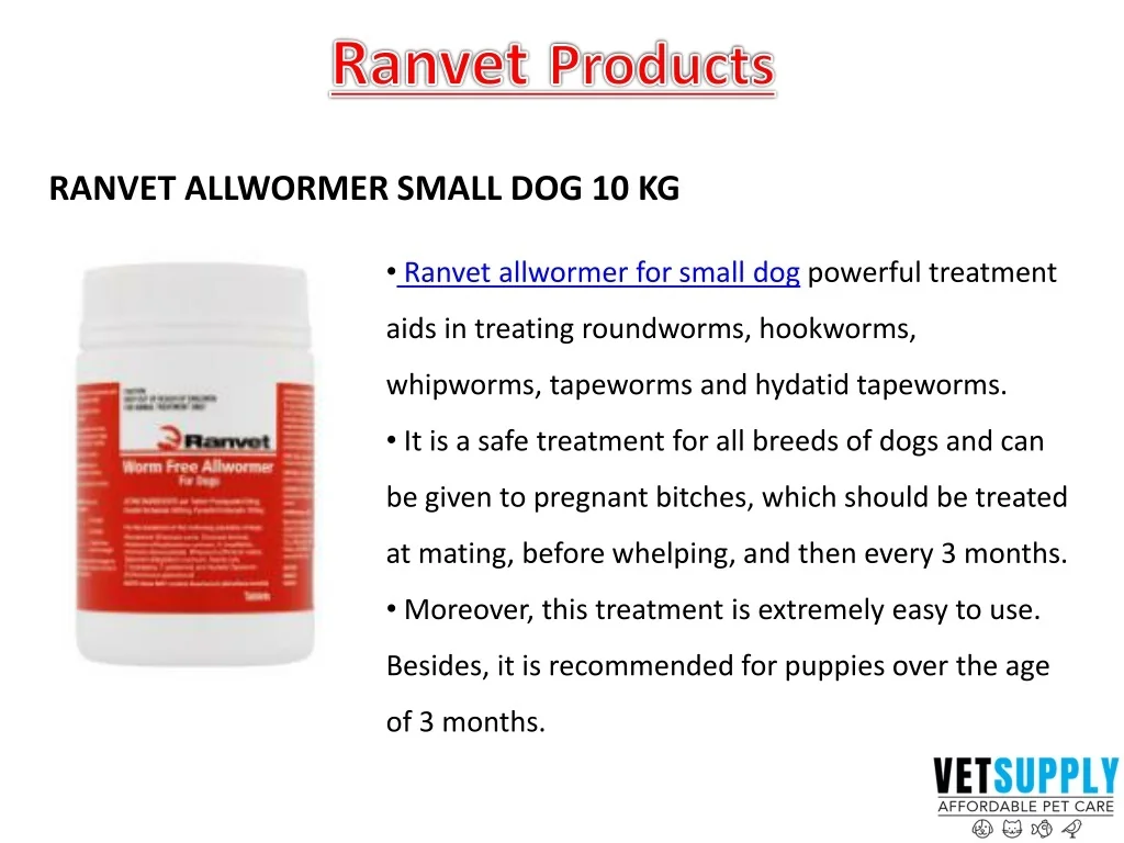 PPT - Ranvet Wellbeing Products for Dogs and Cats| Pet Supplies ...
