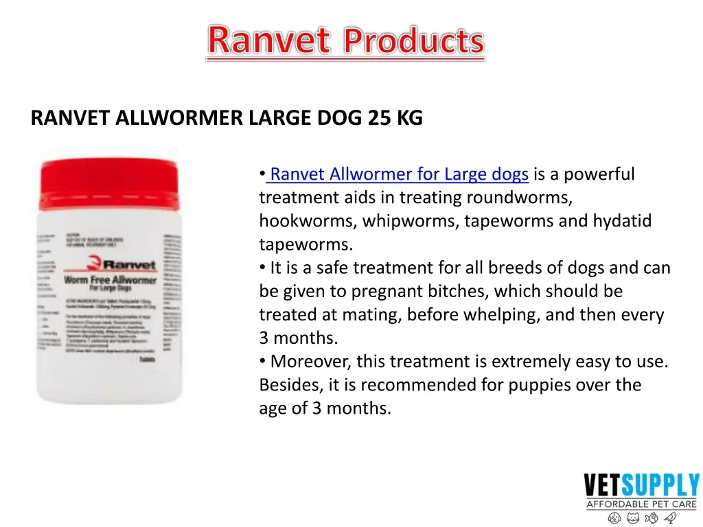 PPT - Ranvet Wellbeing Products for Dogs and Cats| Pet Supplies ...