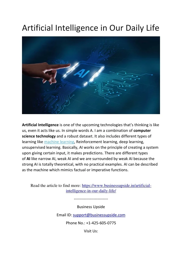 PPT - Artificial Intelligence in Our Daily Life PowerPoint Presentation ...