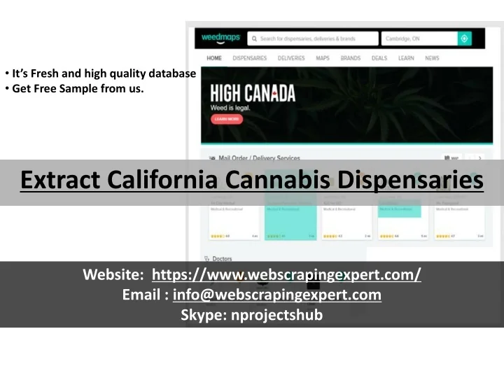 PPT - Extract California Cannabis Dispenseries PowerPoint Presentation ...