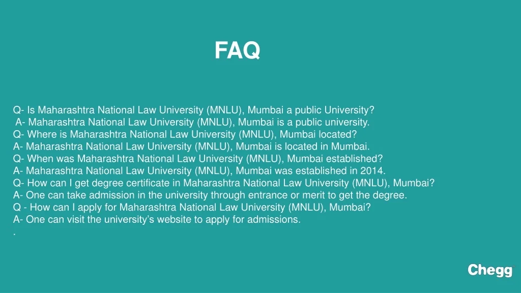 PPT - Maharashtra National Law University [MNLU], Mumbai PowerPoint ...