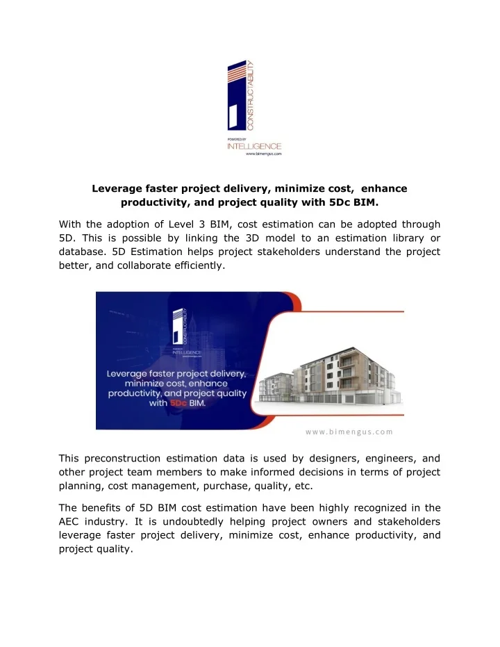 PPT - Leverage faster project delivery, minimize cost, enhance ...