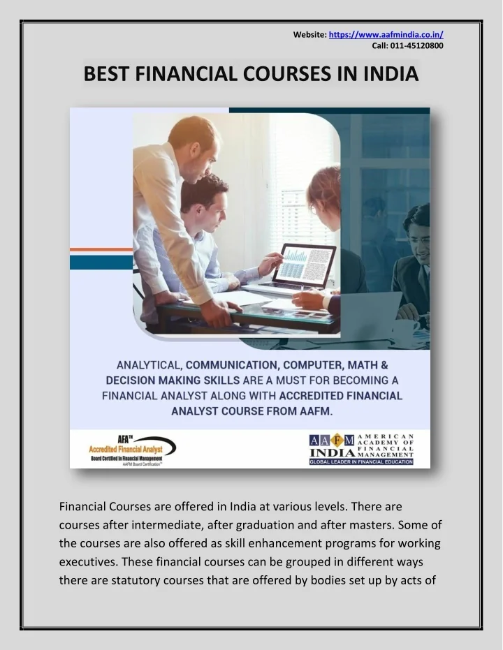 PPT - Best Finance Courses in India PowerPoint Presentation, free ...