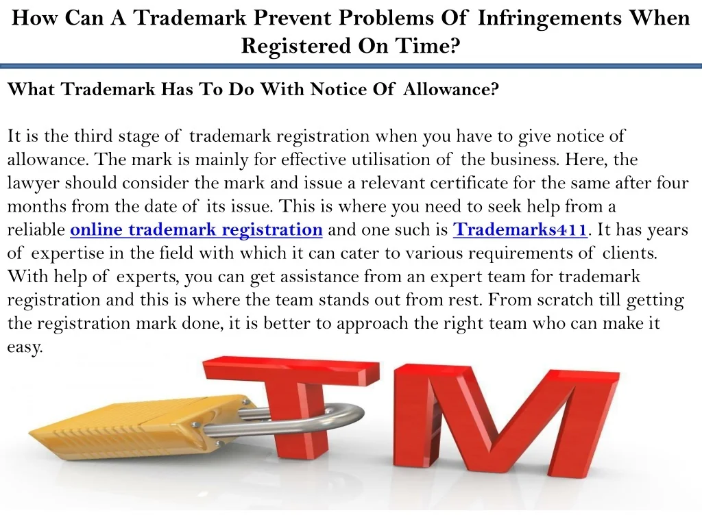 PPT - How Can A Trademark Prevent Problems Of Infringements When ...