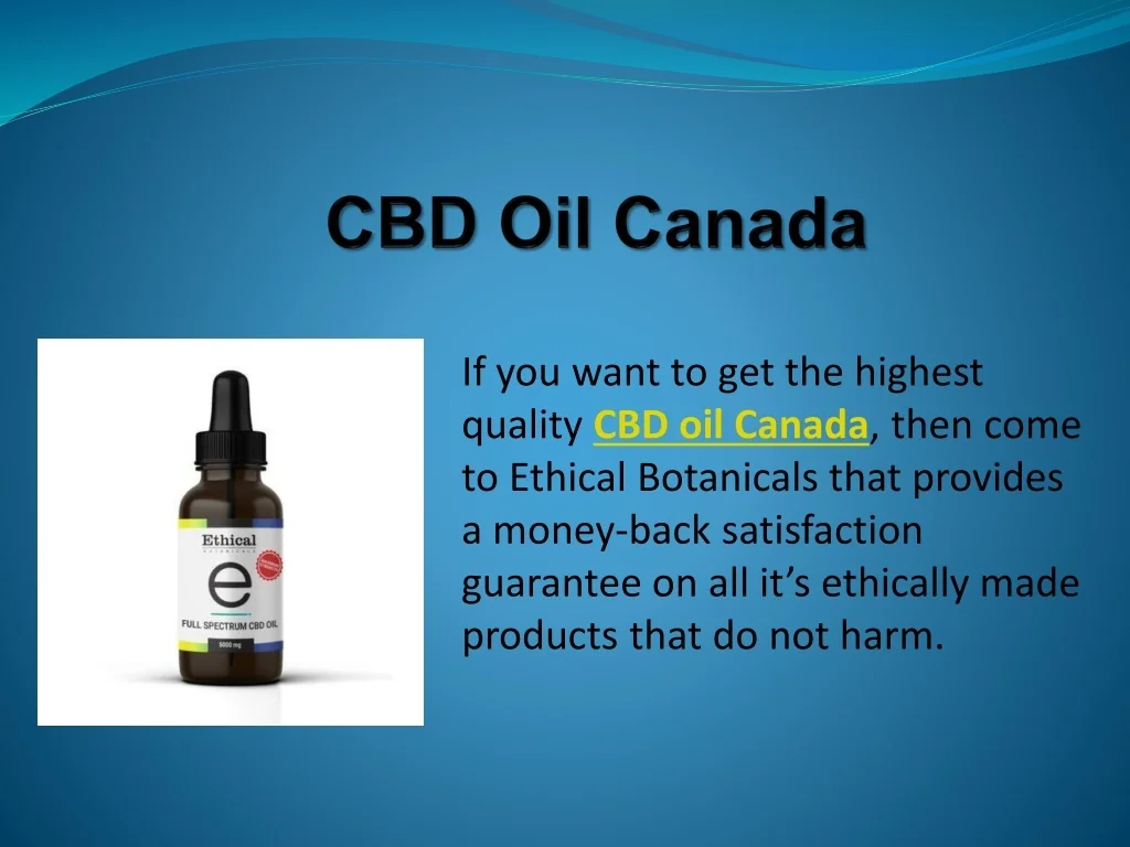 PPT - CBD Oil Canada PowerPoint Presentation, free download - ID:10886126