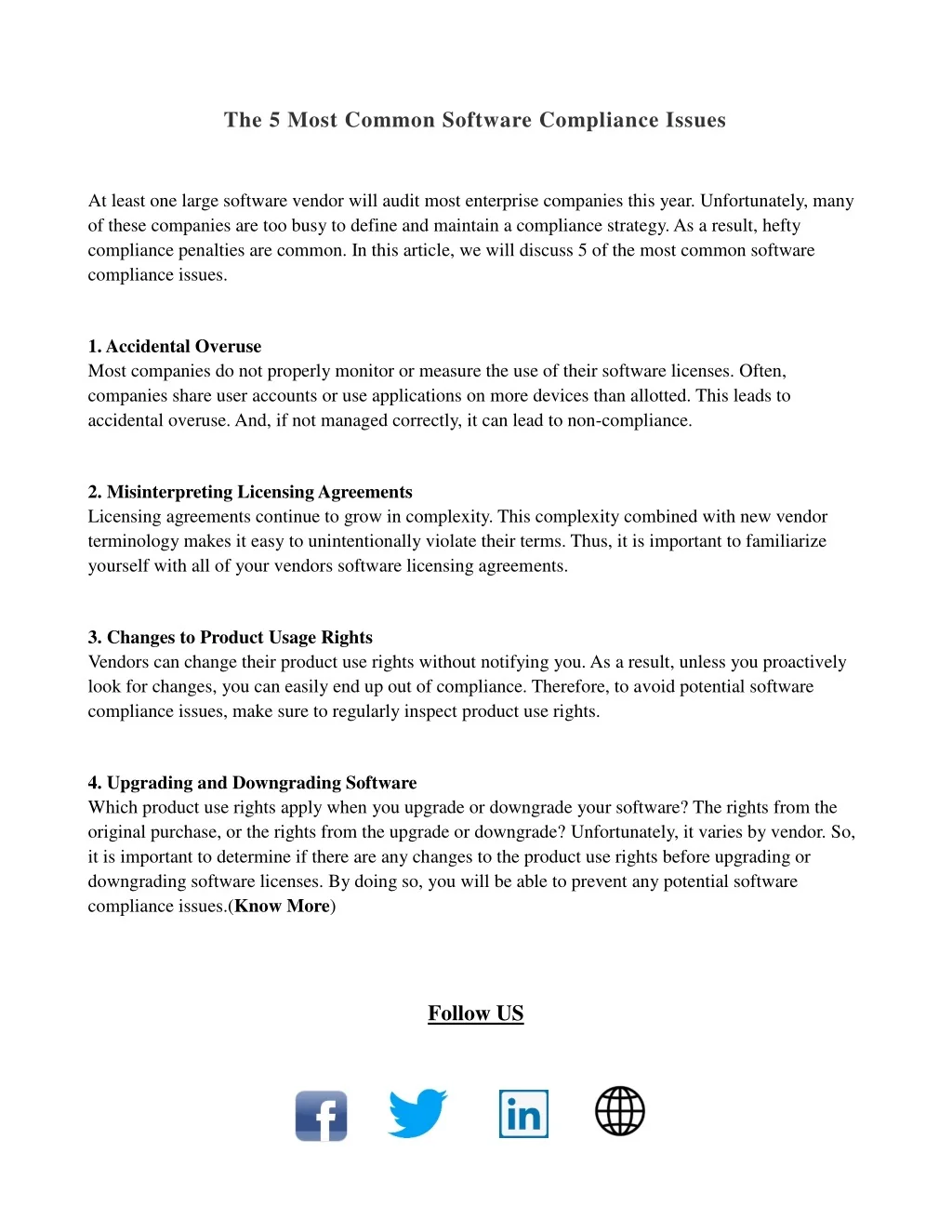 PPT - The 5 Most Common Software Compliance Issues -Subscribeit.com ...