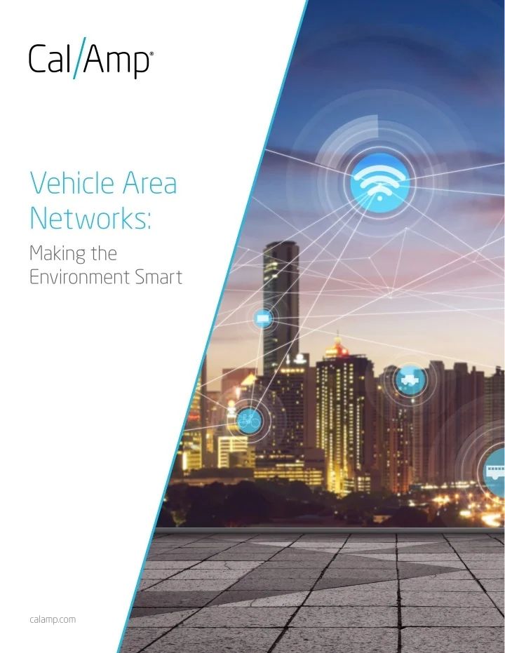 PPT - Vehicle Area Networks Making the Environment Smart PowerPoint ...