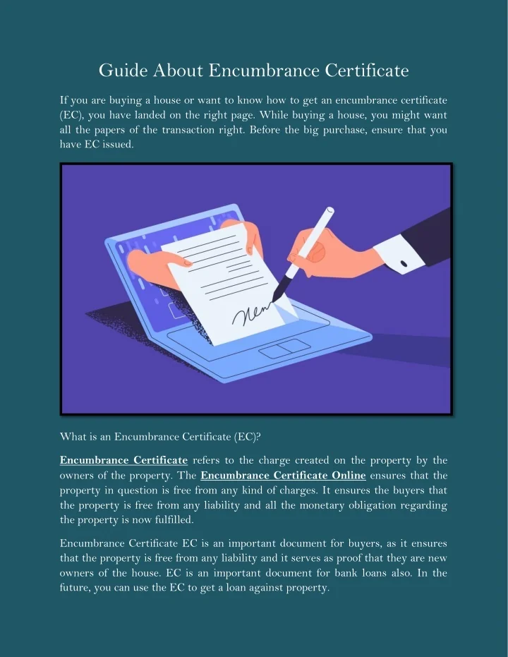 PPT - Guide About Encumbrance Certificate PowerPoint Presentation, free ...