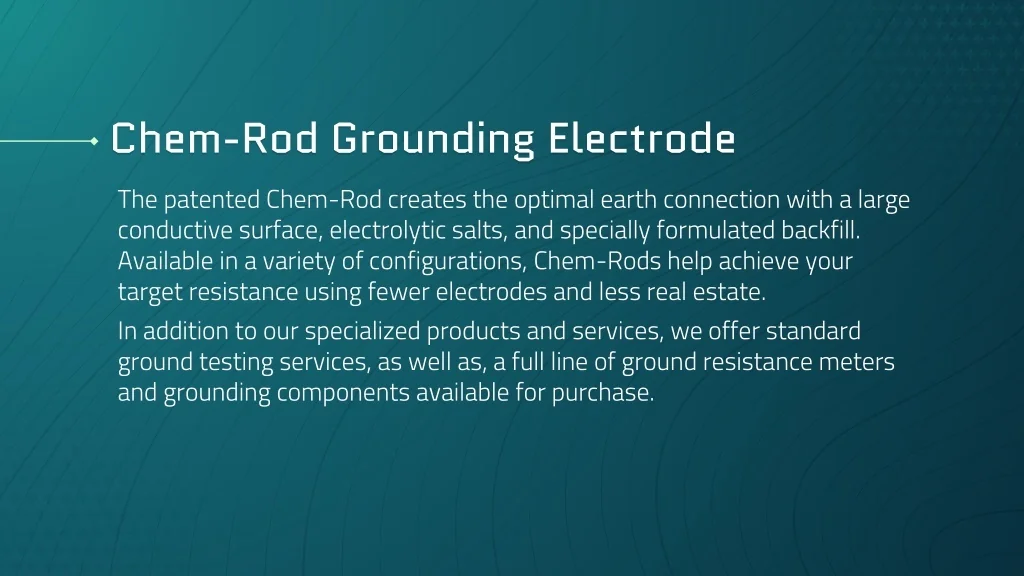 PPT - Chem Grounding Rod – The Earth Electrode Your Facility Requires ...