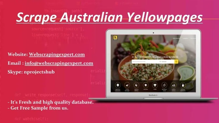 PPT - Scrape Australian Yellowpages PowerPoint Presentation, free ...