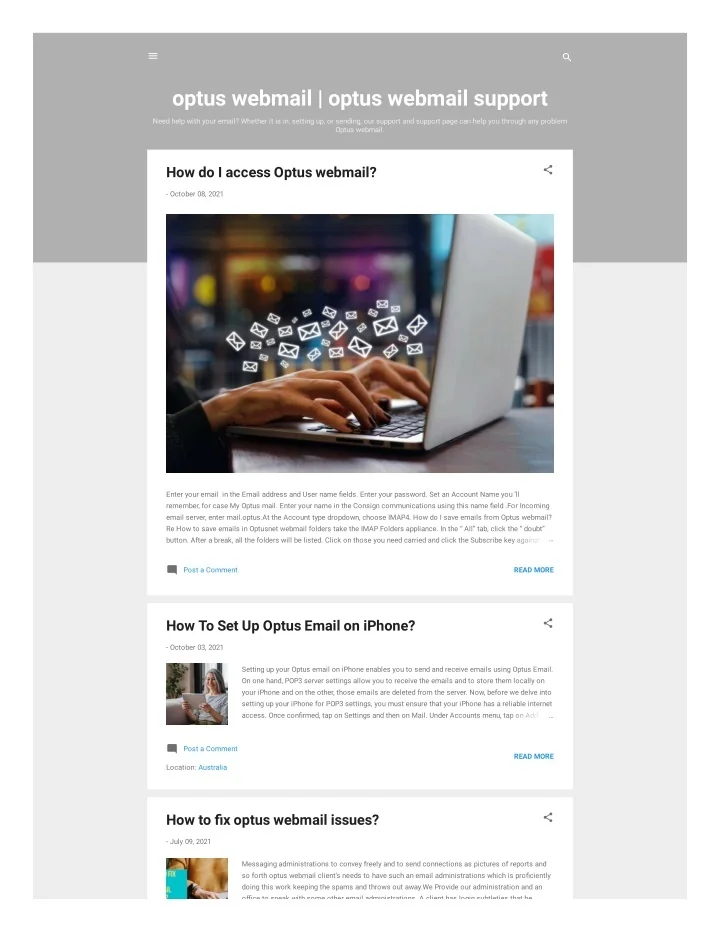 PPT - optus webmail PowerPoint Presentation, free download - ID:10895011
