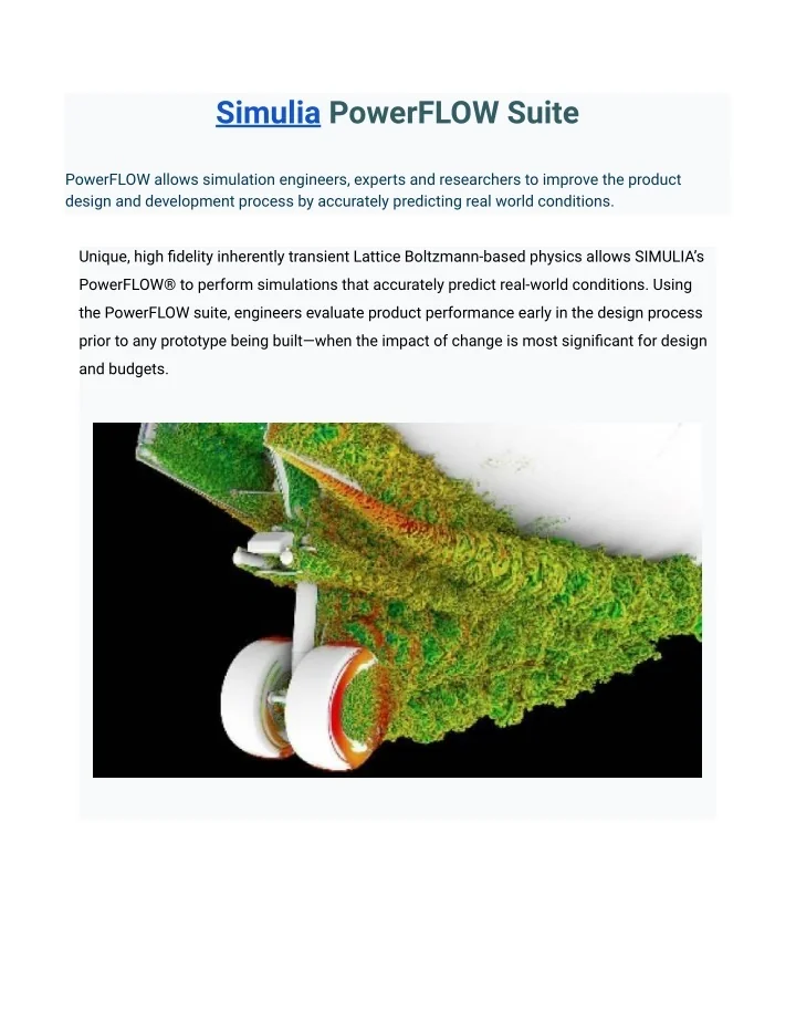 PPT - Simulia PowerFLOW Suite PowerPoint Presentation, free download ...