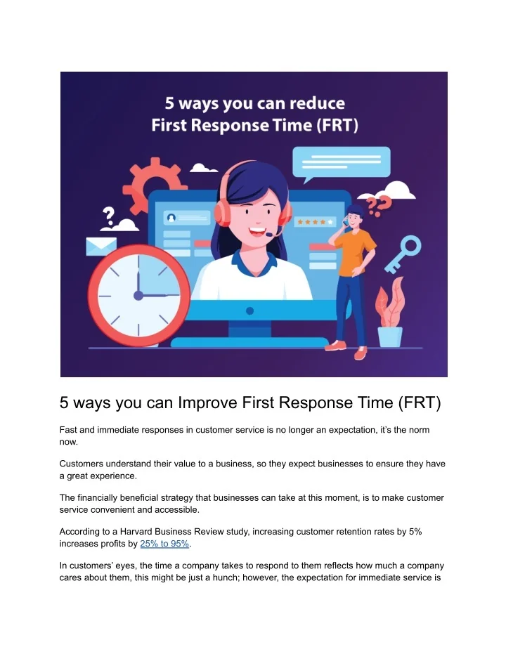 PPT - 5 ways you can Improve First Response Time (FRT) PowerPoint ...