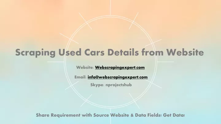 PPT - Scraping Used Cars Details from Website PowerPoint Presentation ... PPT - Scraping Used Cars Details from Website PowerPoint Presentation ...