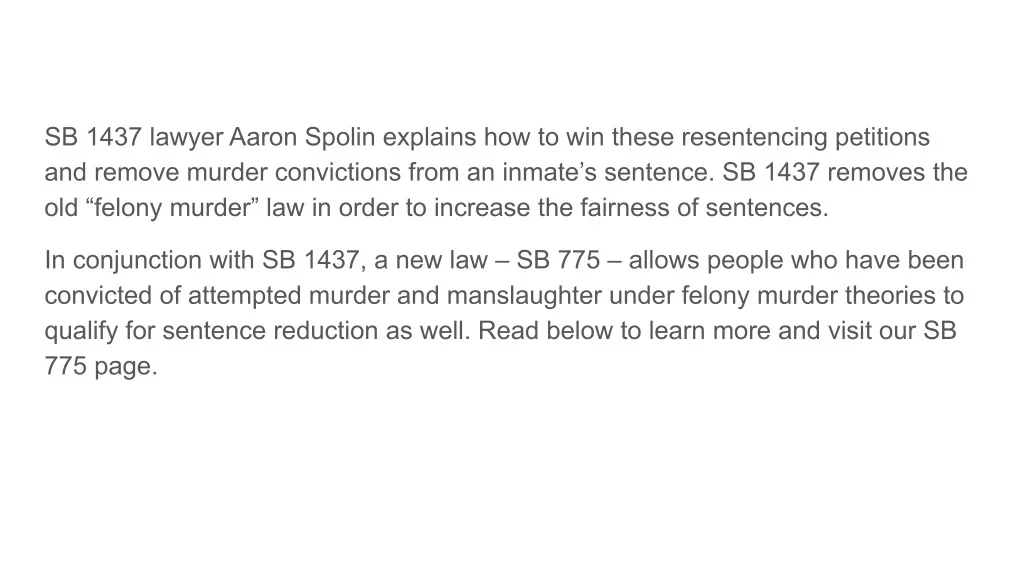PPT - Reducing a sentence under sb 1437 – a top ca appeals lawyer ...