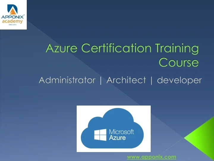 PPT - Azure Certification Training Course PowerPoint Presentation, free ...