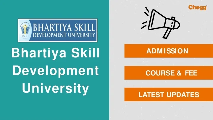 PPT - Bhartiya Skill Development University - [BSDU], Jaipur PowerPoint Presentation - ID:10904796