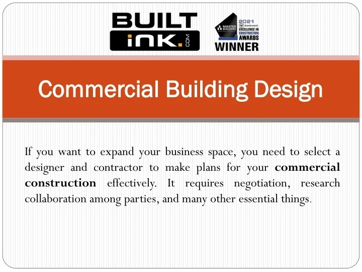 PPT - Commercial Building Design PowerPoint Presentation, free download ...