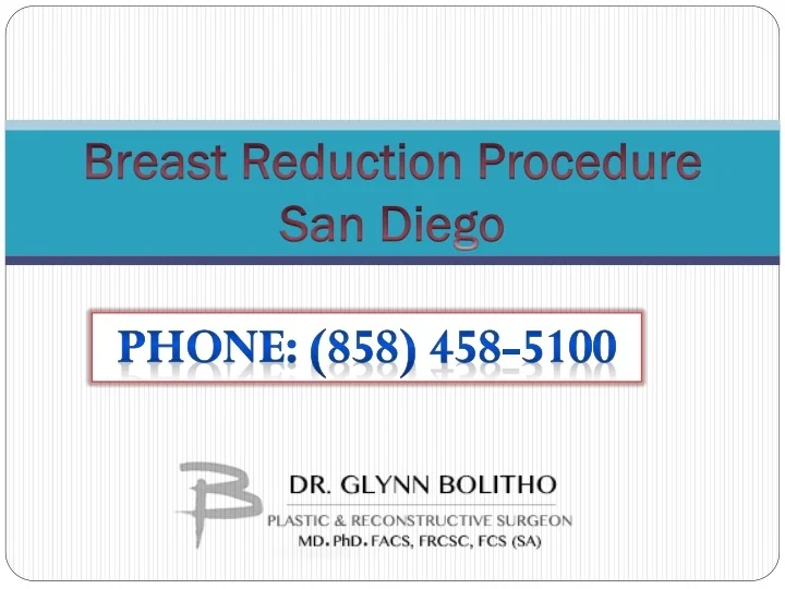 PPT - Breast Reduction Procedure San Diego PowerPoint Presentation ...