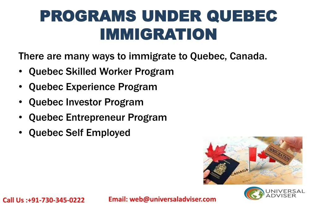 PPT - Apply for Quebec Immigration | Best Canada PR Visa Consultants in ...
