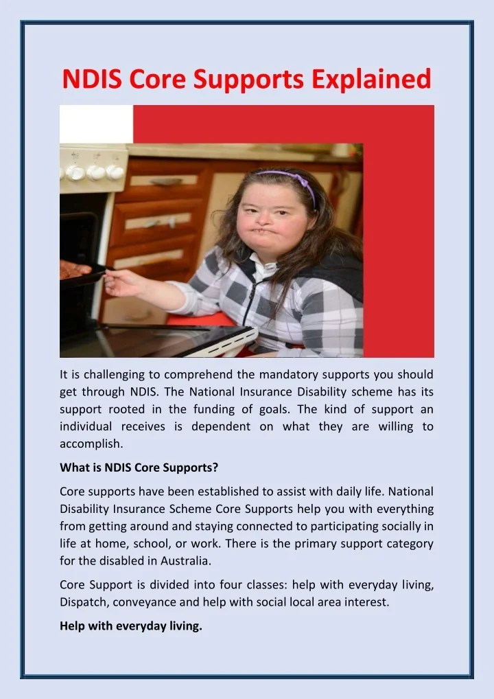 PPT - NDIS Core Supports Explained PowerPoint Presentation, free ...