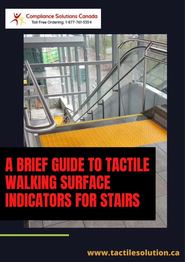 PPT - A BRIEF GUIDE TO TACTILE WALKING SURFACE INDICATORS FOR STAIRS ...