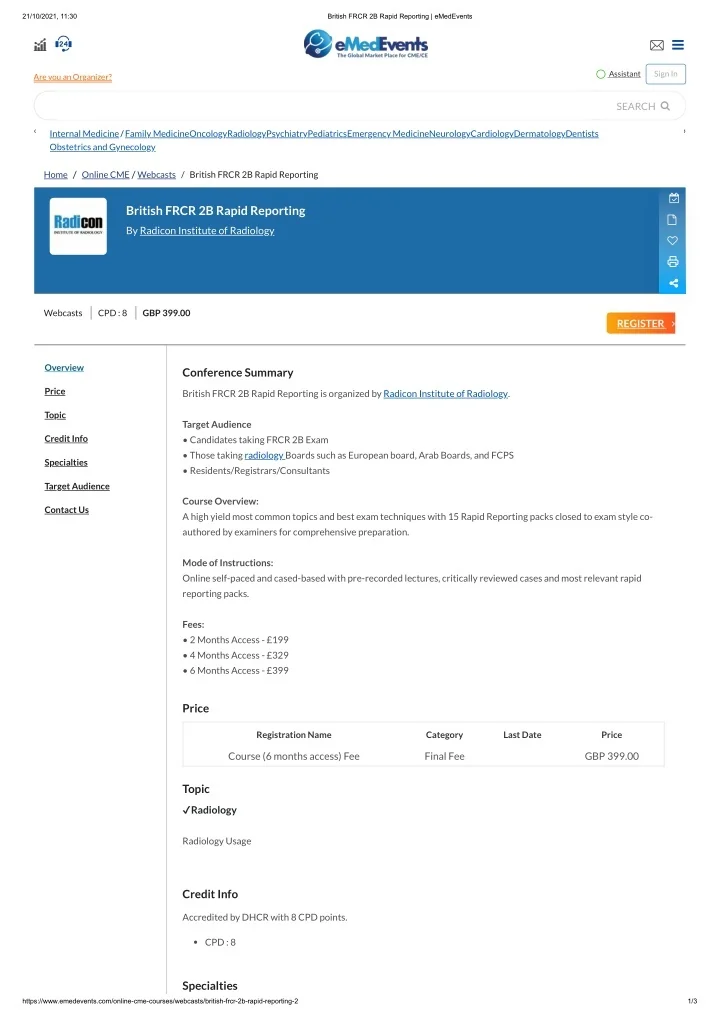 PPT - British FRCR 2B Rapid Reporting _ eMedEvents PowerPoint Presentation - ID:10913856