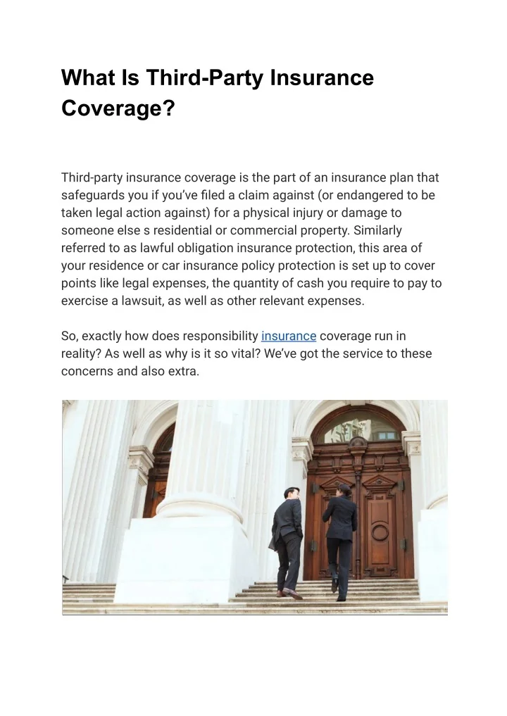PPT - What Is Third Party Insurance Coverage? PowerPoint Presentation ...