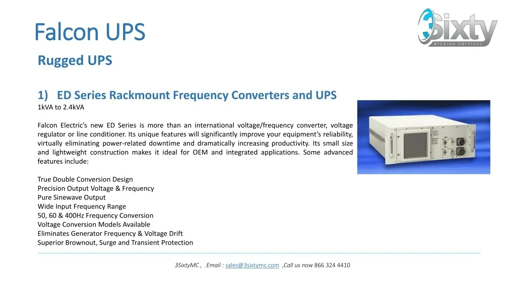 PPT - 40kVA UPS | 6kVA UPS | Falcon UPS | Industrial UPS PowerPoint ...