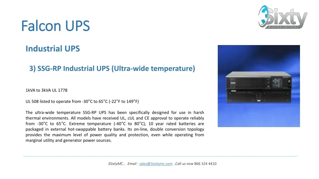 PPT - 40kVA UPS | 6kVA UPS | Falcon UPS | Industrial UPS PowerPoint ...