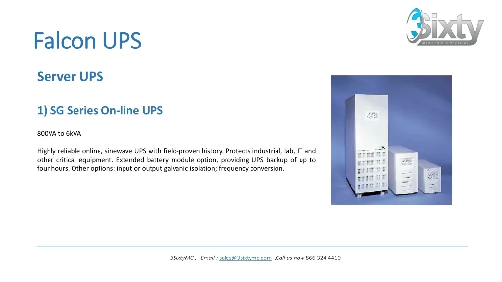 PPT - 40kVA UPS | 6kVA UPS | Falcon UPS | Industrial UPS PowerPoint ...