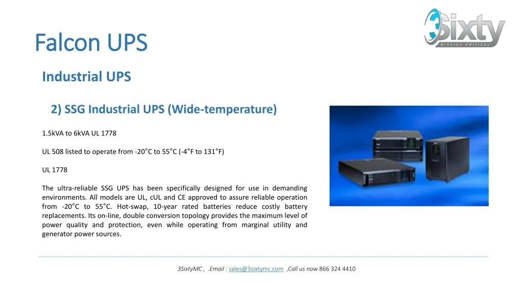 PPT - 40kVA UPS | 6kVA UPS | Falcon UPS | Industrial UPS PowerPoint ...